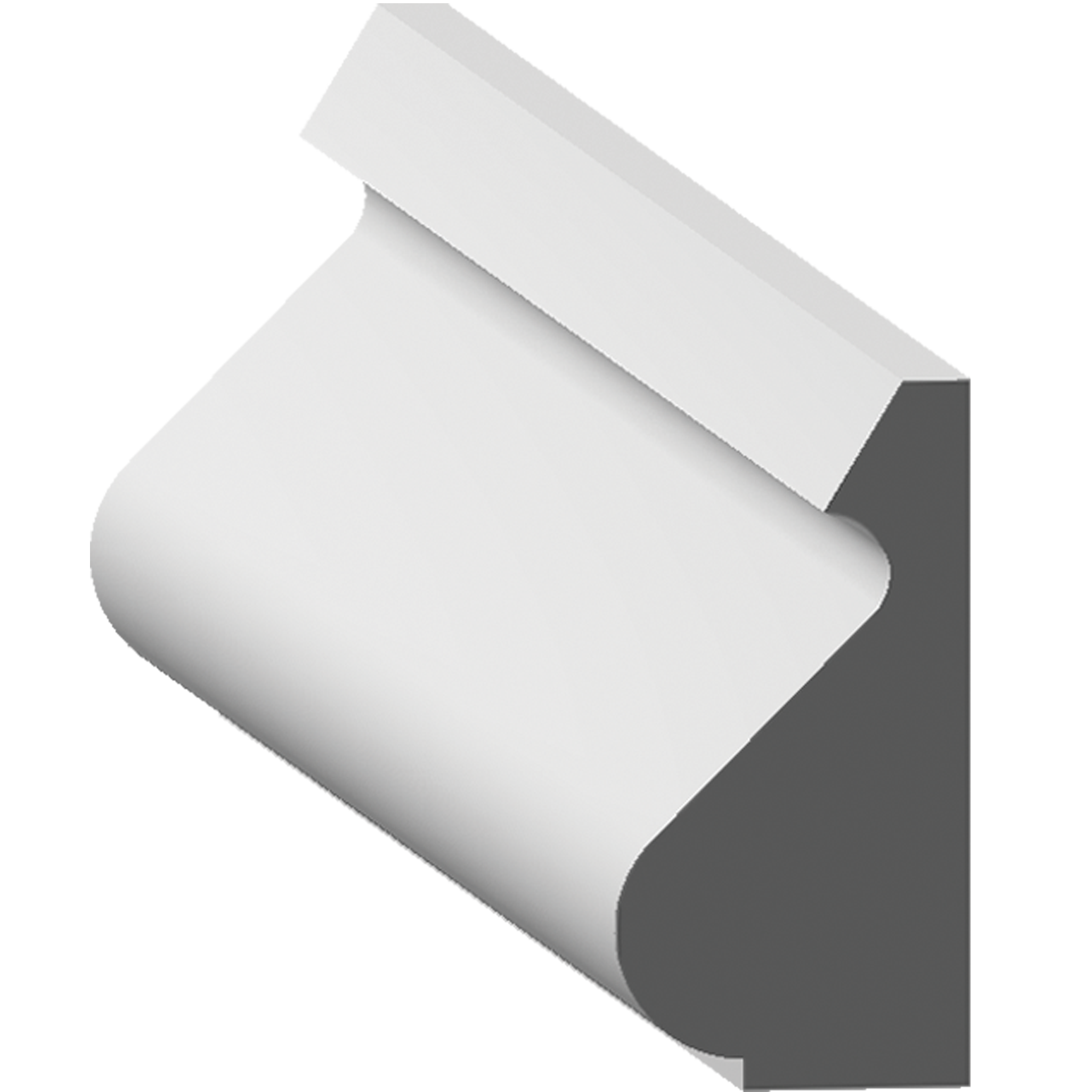 11/16" x 1-3/8" Primed Base Cap, 16' Length – Remodelers Outlet