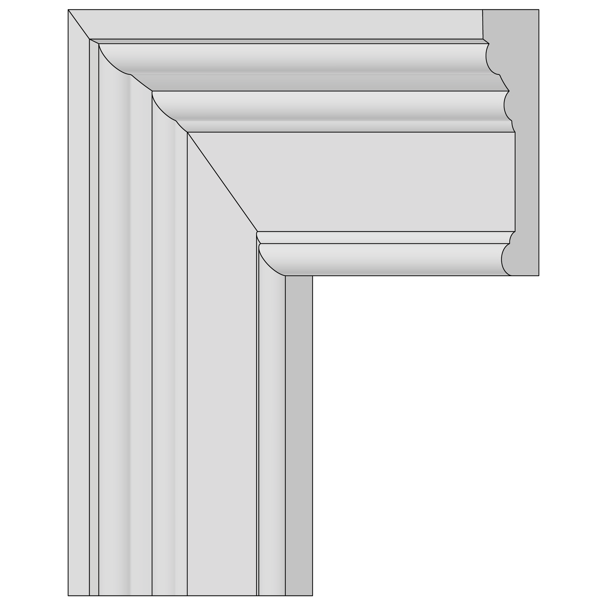 2-1/2" Baby Windsor Casing, 16' Length – Remodelers Outlet