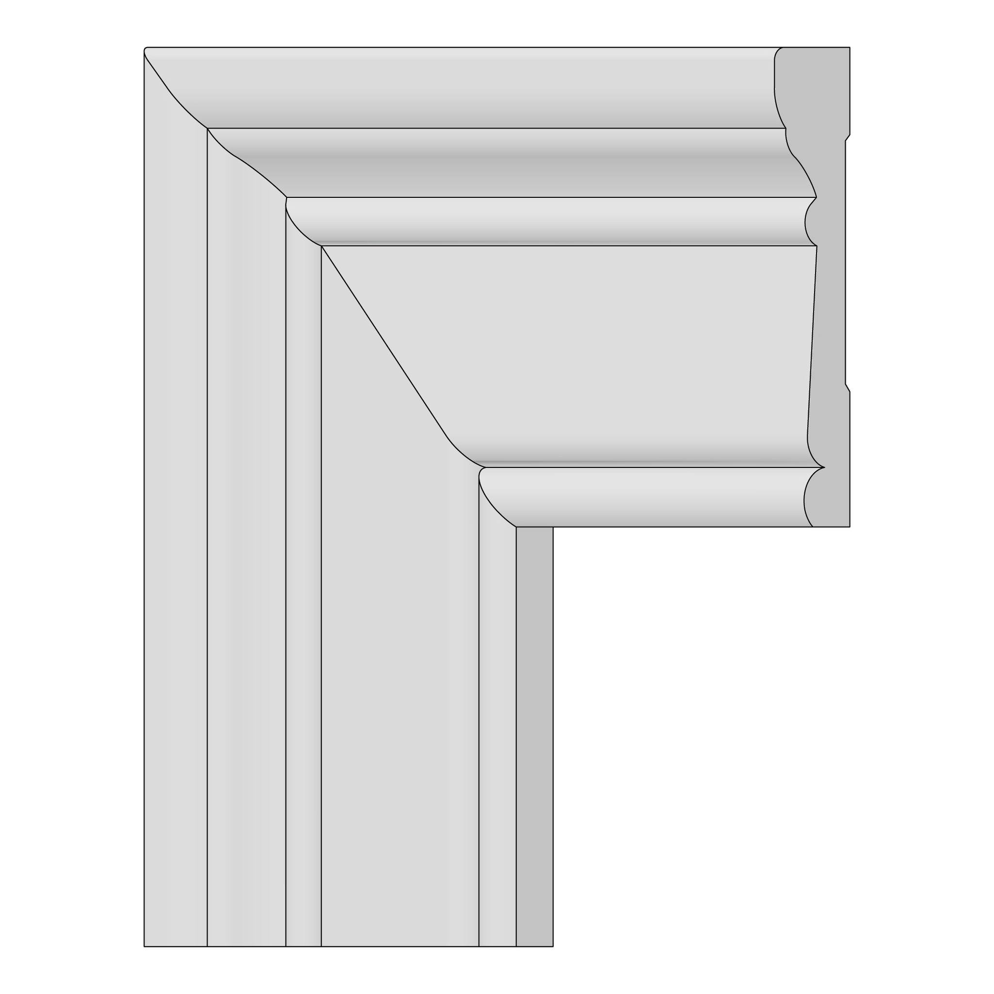 3-7/16" Primed Stafford Casing, 16' Length – Remodelers Outlet